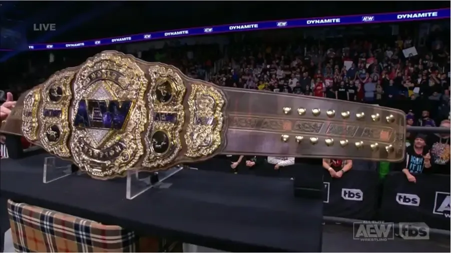 MJF Unveils Custom AEW World Title On Dynamite